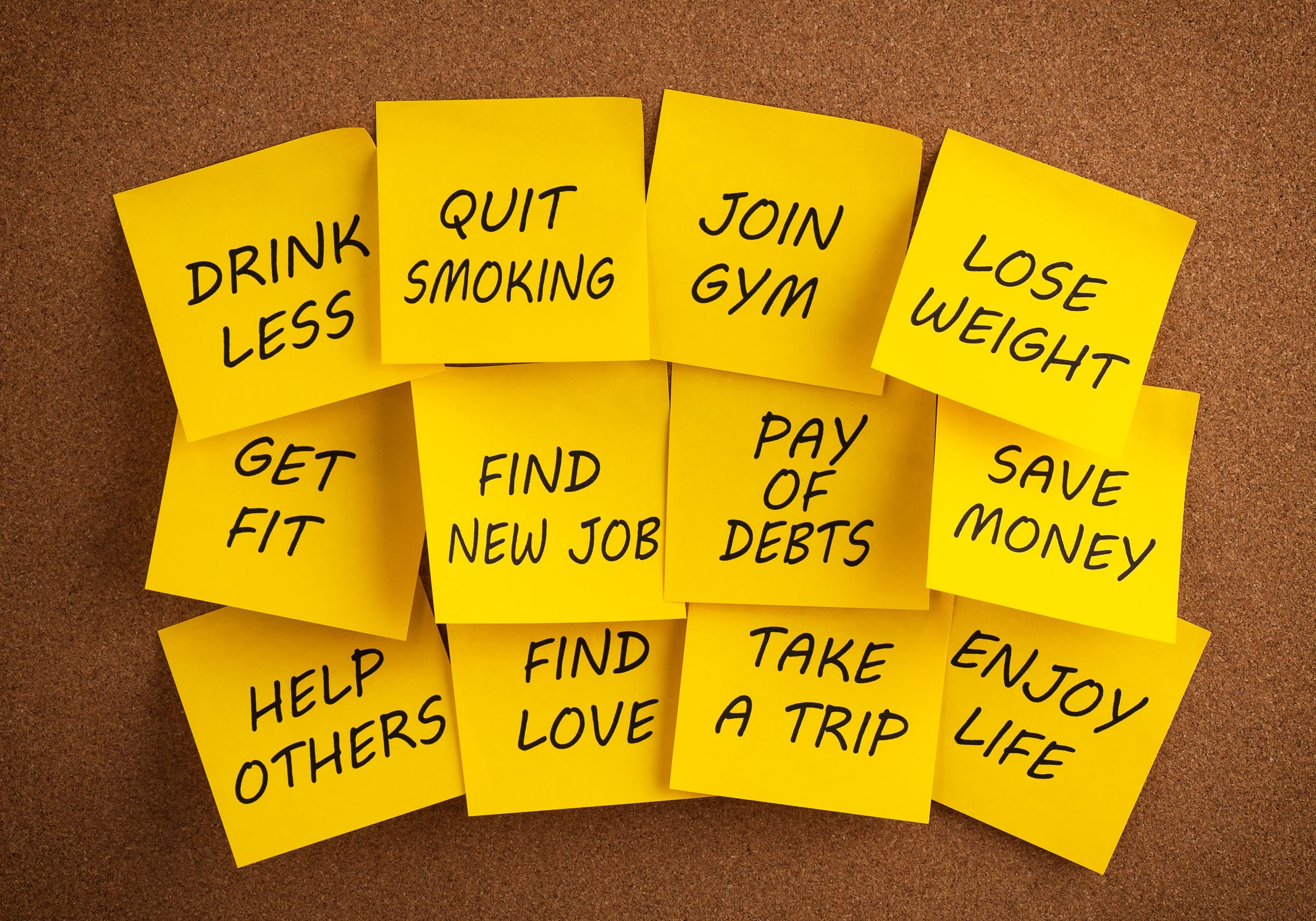 New Years Resolutions Post It Notes _15059243_l | Janice Bastani Coaching